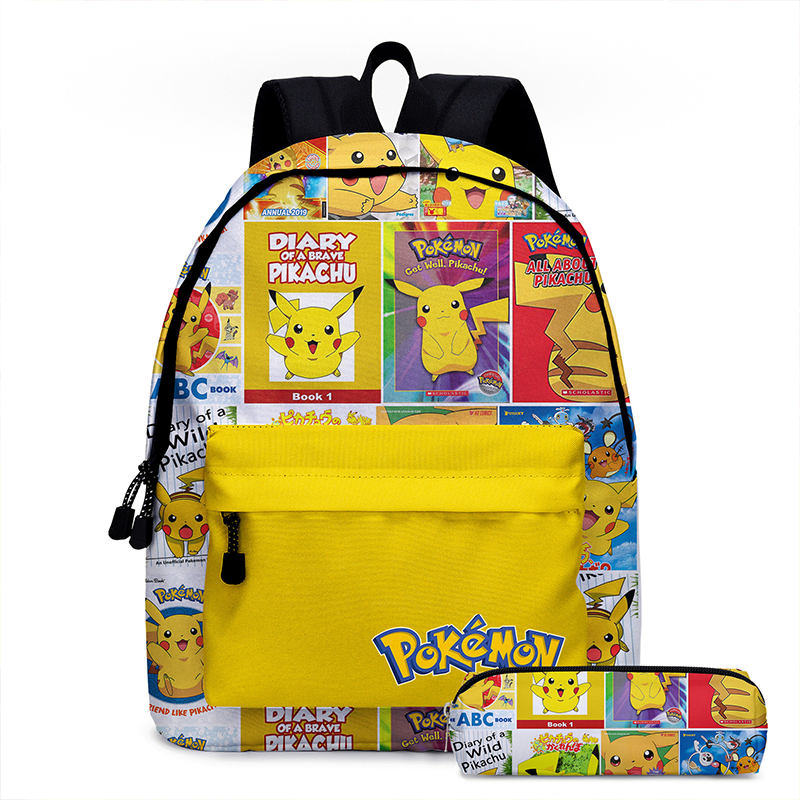 O'KADY pokemon pikachu Pikachu cartoon anime school bag for primary and ...