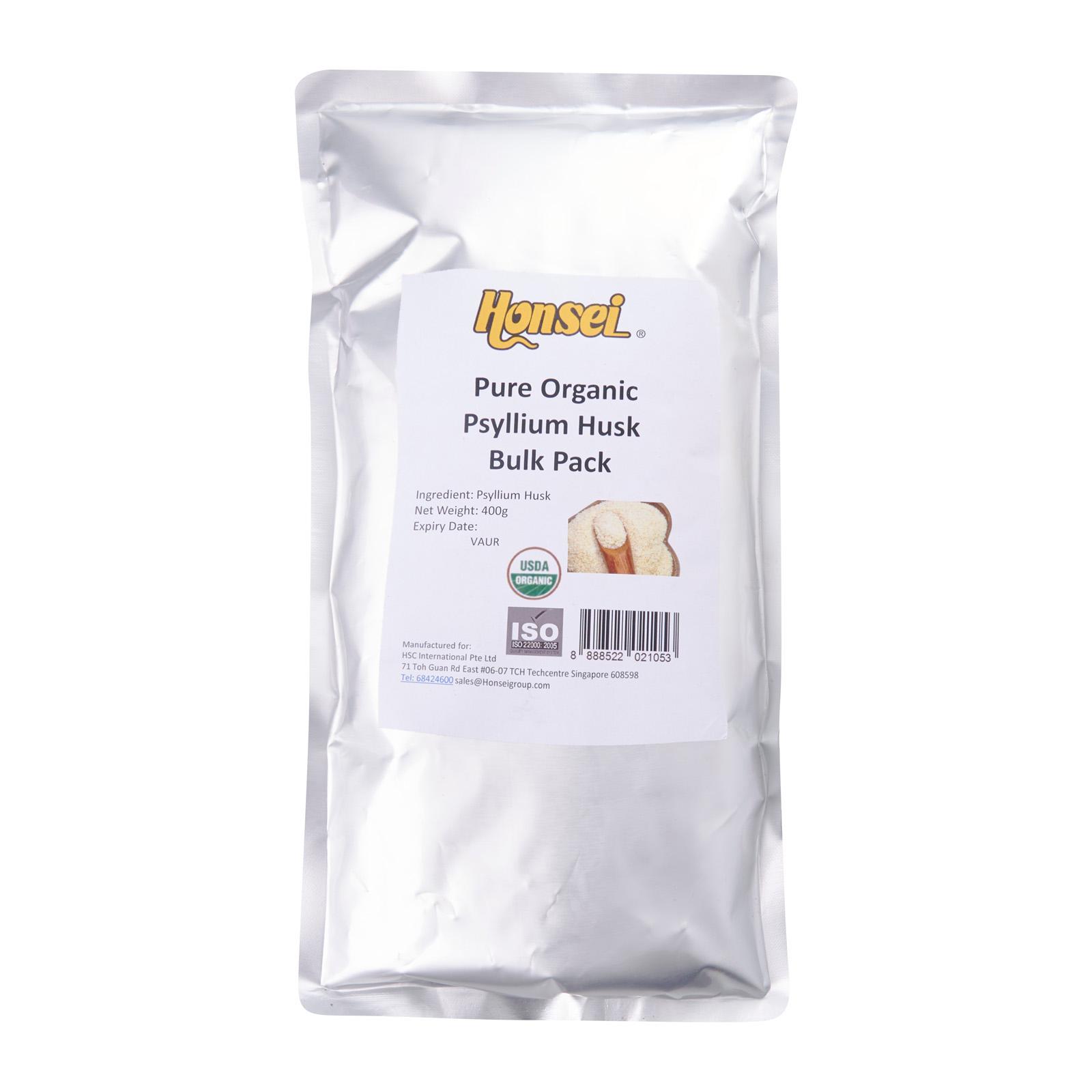 Honsei Pure Organic Psyllium Husk 99% Bulk Pack 400g | Lazada Singapore