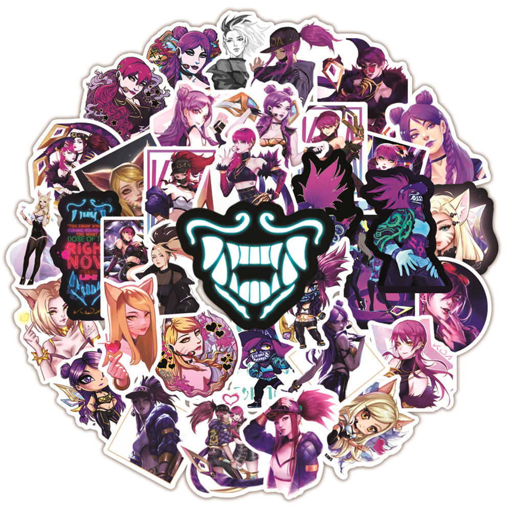 【New arrival】50 PCS KDA Games Stickers for Car Styling Bike Motorcycle ...