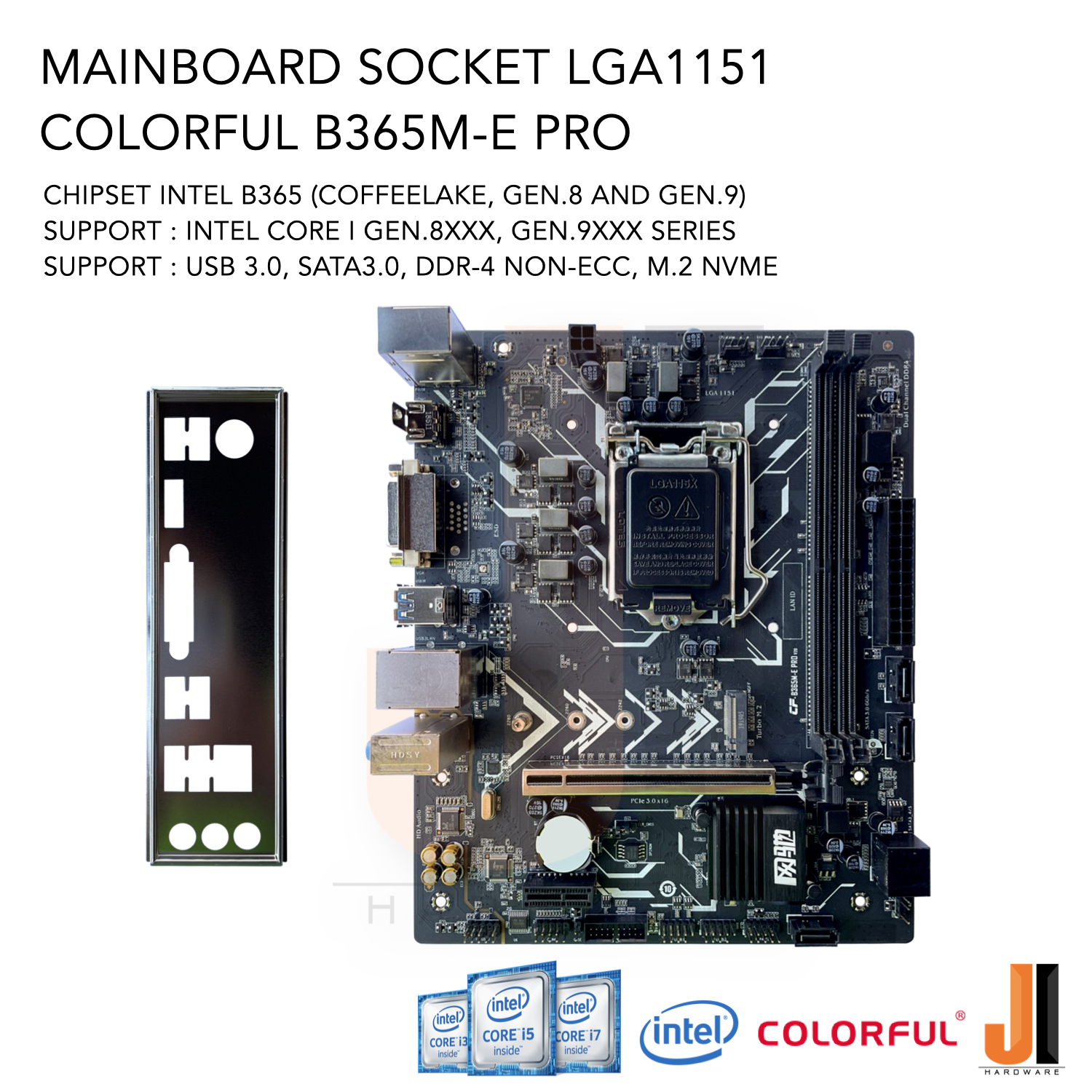 Mainboard Colorful B365M-E Pro (LGA 1151) รองรับ CPU Gen.8XXX และ Gen ...