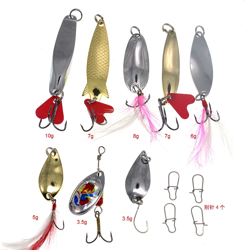 【Special offer】 Spoon Fishing Lure Bait Rotation Sequins Artificial ...