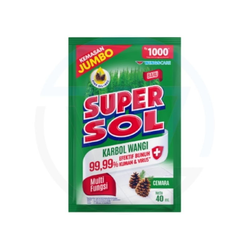 Supersol Karbol 40ml × 6 Sachet Murah / Supersol Lantai | Lazada Indonesia