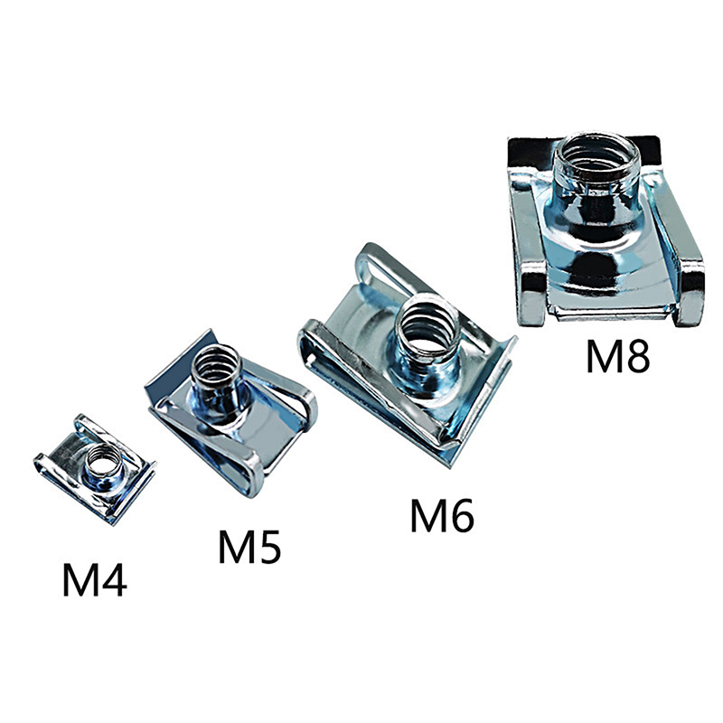 10pcs M4/M5/M6/M8 Car Spring Steel U Type Clips with Thread 8mm 5mm 6mm ...