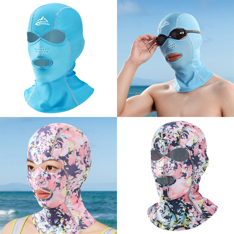 【LuxeGlow】Facekini UV Sun Protection Mask Summer Men Women Swimming ...