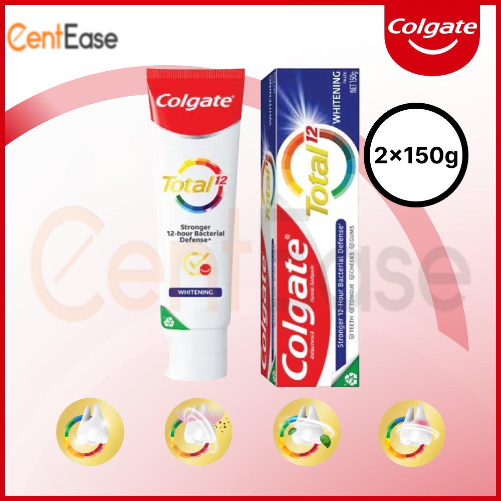 Colgate Total Whitening Toothpaste 2x150g | Lazada