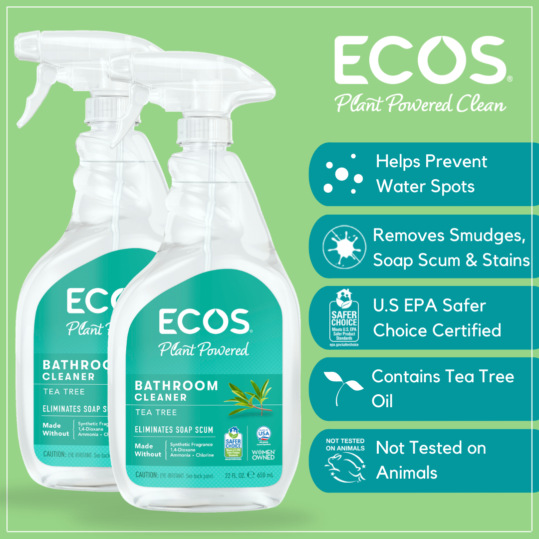 [Bundle of 2] ECOS Bathroom Cleaner Tea Tree 22oz / 650ml | Lazada ...