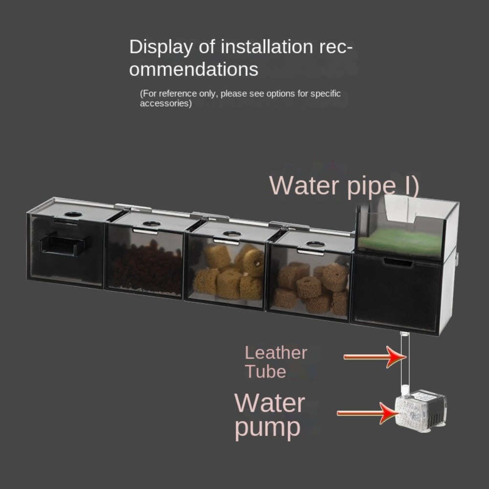 Sponge Filter Three-in-one External Aquarium Filter Plastic Oxygenated ...
