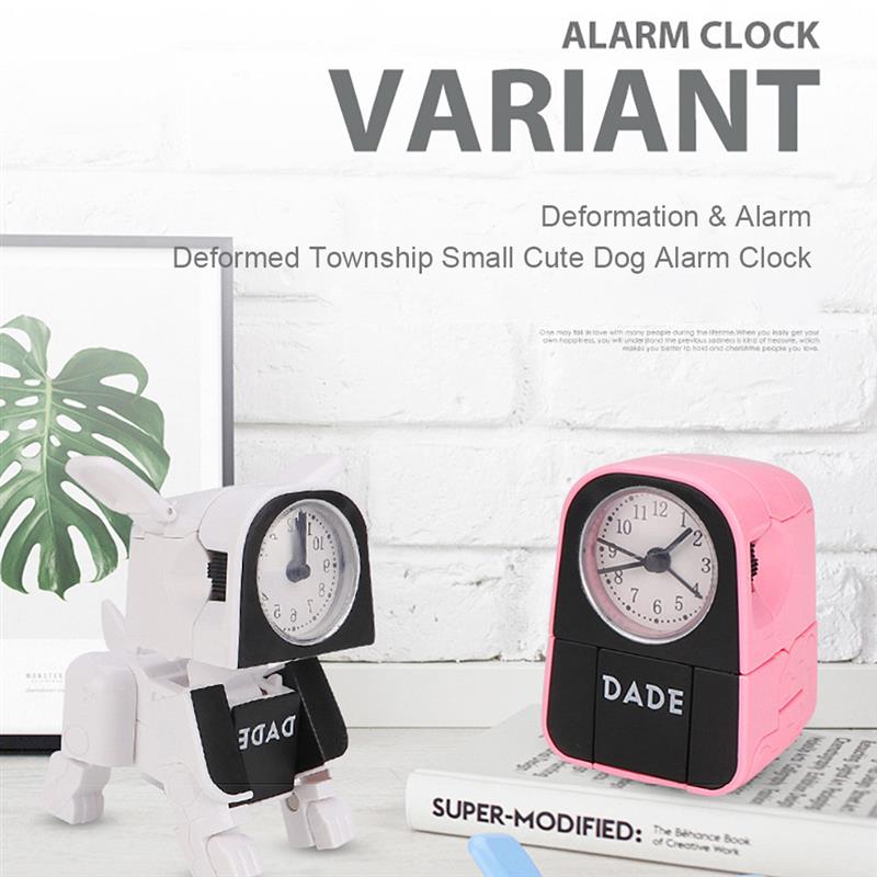 【Special offer】Robot Dog Toy Creative Alarm Clock Cute Style Deformed ...