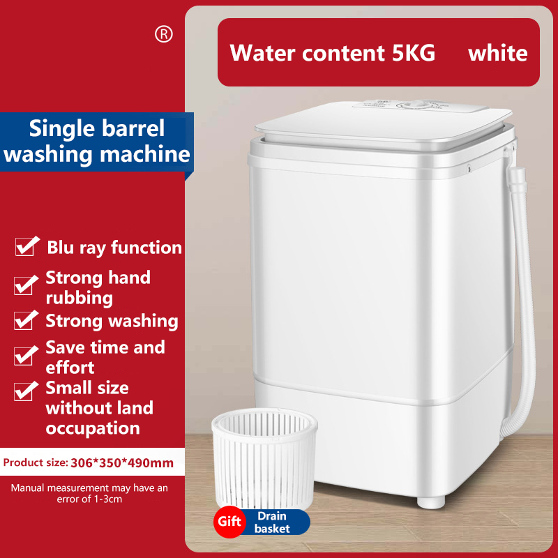 Lecon 5KG Household washing machine Single bucket semi-automatic Mini ...