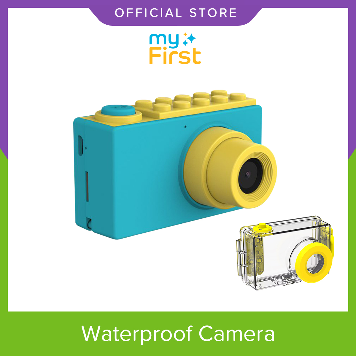 myFirst Camera 2 - IPX8 Waterproof Camera Up to 3m Diving Underwater Mini Small Digital Cute ...