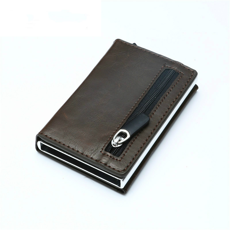 【HomeHorizon】YAMBUTO RFID Crazy Horse Leather Men Rfid Mini Small Slim ...