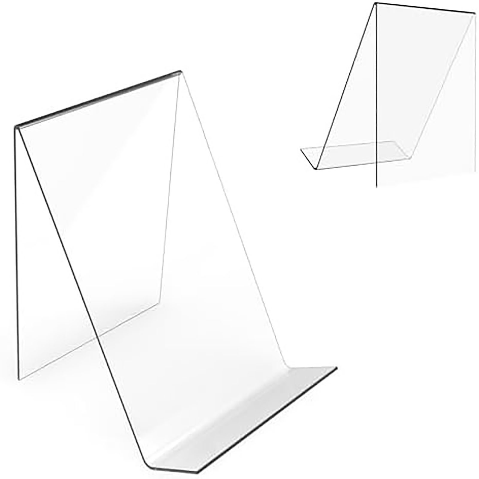 4 Pack Book Stand, Book Holder for Display, Clear Easel Stand for ...