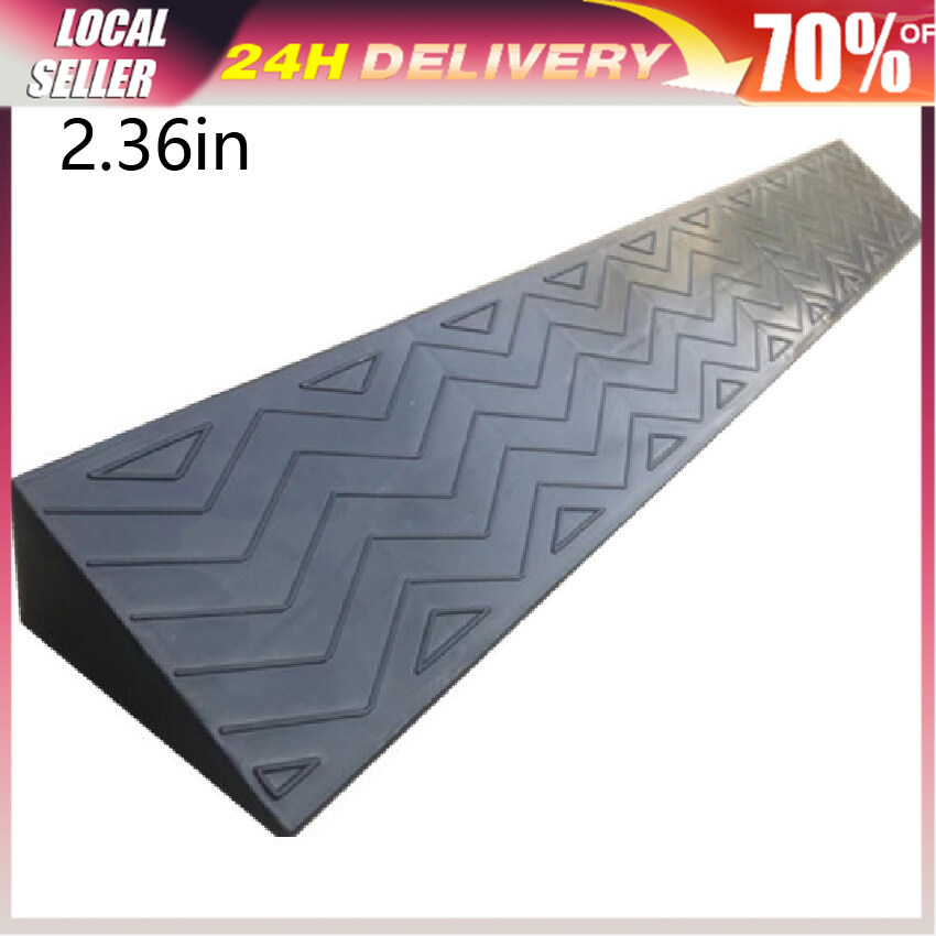 wheelchair ramp portable Step Curb Ramp Mat PE Plastic Heavy Duty 2-6CM ...
