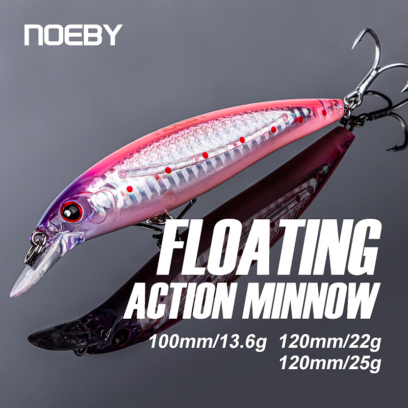 【M.M Hardware 】Noeby Jerkbait Floating Fishing Lures 100mm 13.6g 120mm ...