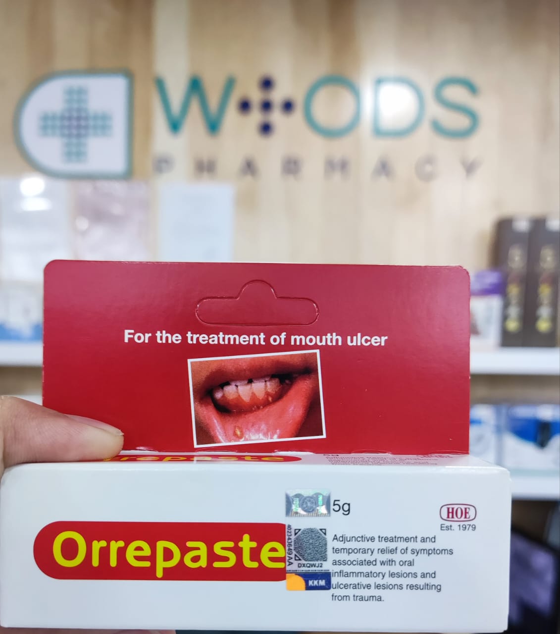 WOODS PHARMACY ORREPASTE FOR THE TREATMENT OF MOUTH ULCER 5G | Lazada