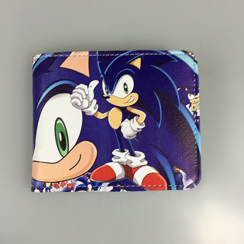 2024 Hot Sonic the Hedgehog Kids PU Wallet Coin Purse Unisex Wallets ID ...