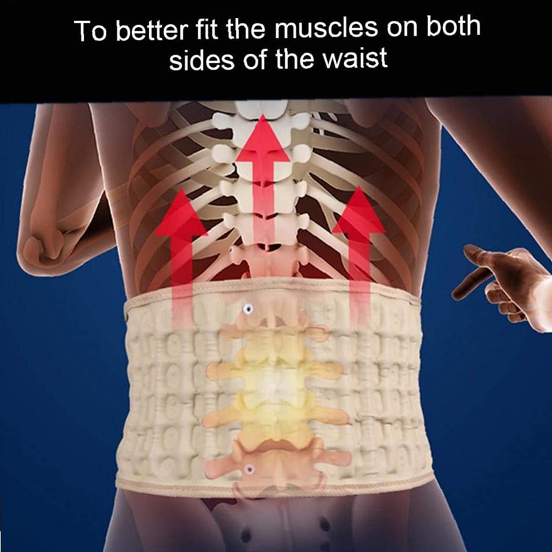 Back Decompression Belt Lumbar Support Back Waist Brace Spinal Traction ...