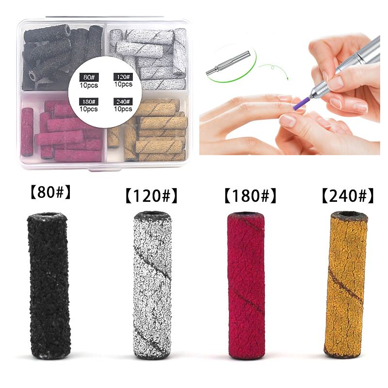 20mm Long Sanding Bands,Nail Art Grinding Sanding Bands With Bit Nail ...