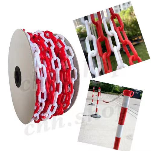 PVC Safety Plastic Chain Red/White Chain (6mm*25m) For Road Safety ...