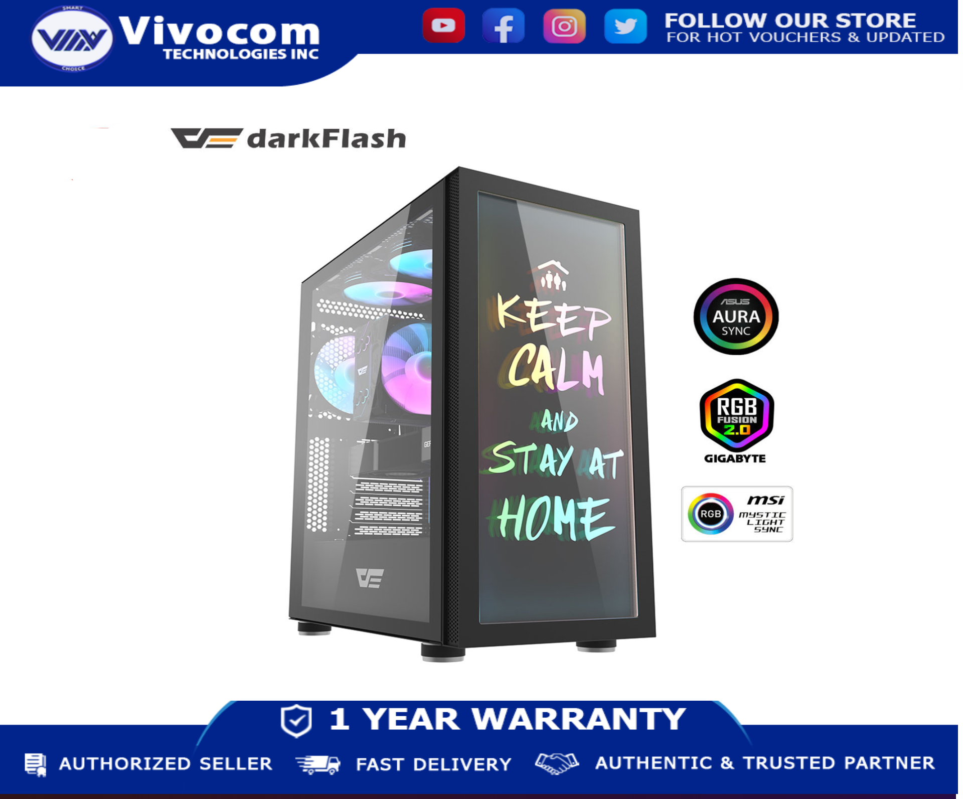 Darkflash DK210 V.2 (GRAFFITI) PC CASE | Lazada PH