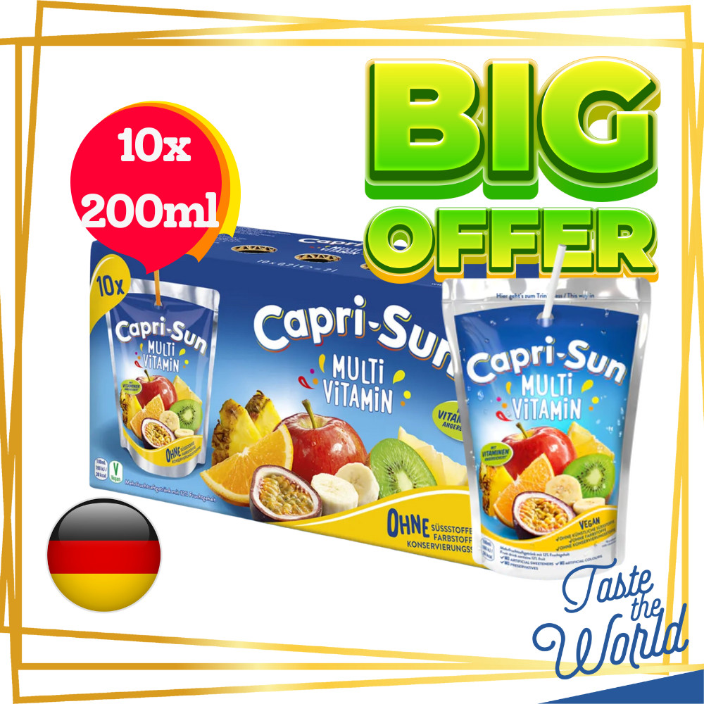 CAPRI - SUN FRUIT DRINK MULTI-VITAMIN (10 X 200ML) | Lazada