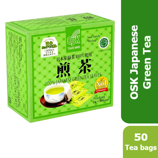 OSK Japanese Green Tea 2gm x 50 Tea Bags | Lazada