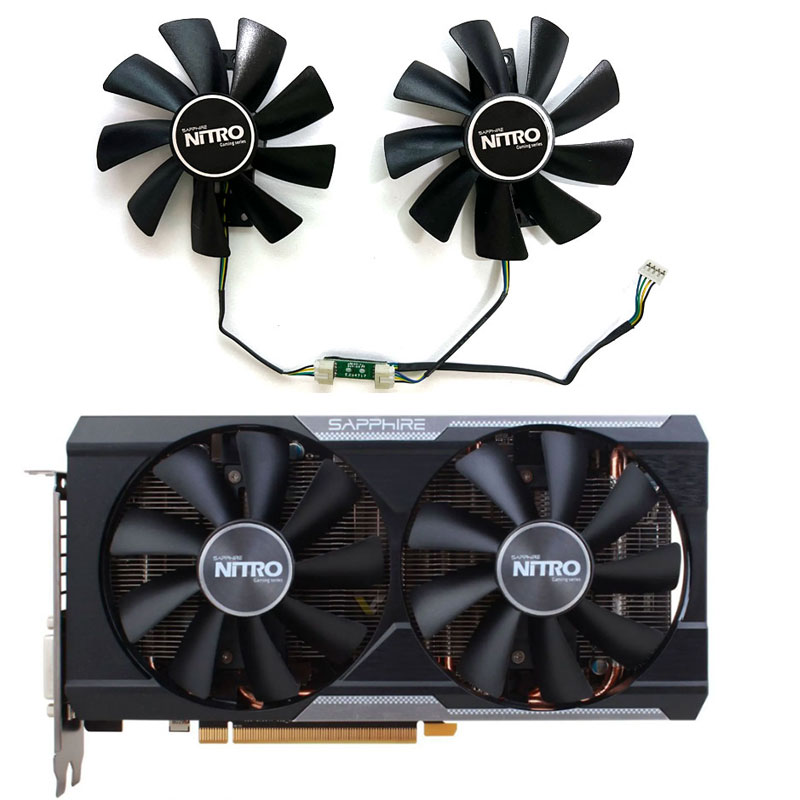 【High Cost-Performance】 2 fans for Radeon R9 380 380X NITRO graphics ...