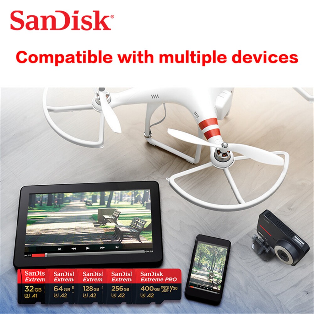 Sandisk Extreme Pro SD Card คลังสินค้า 16GB 32gb 64gb 128gb 256gb 512gb ...