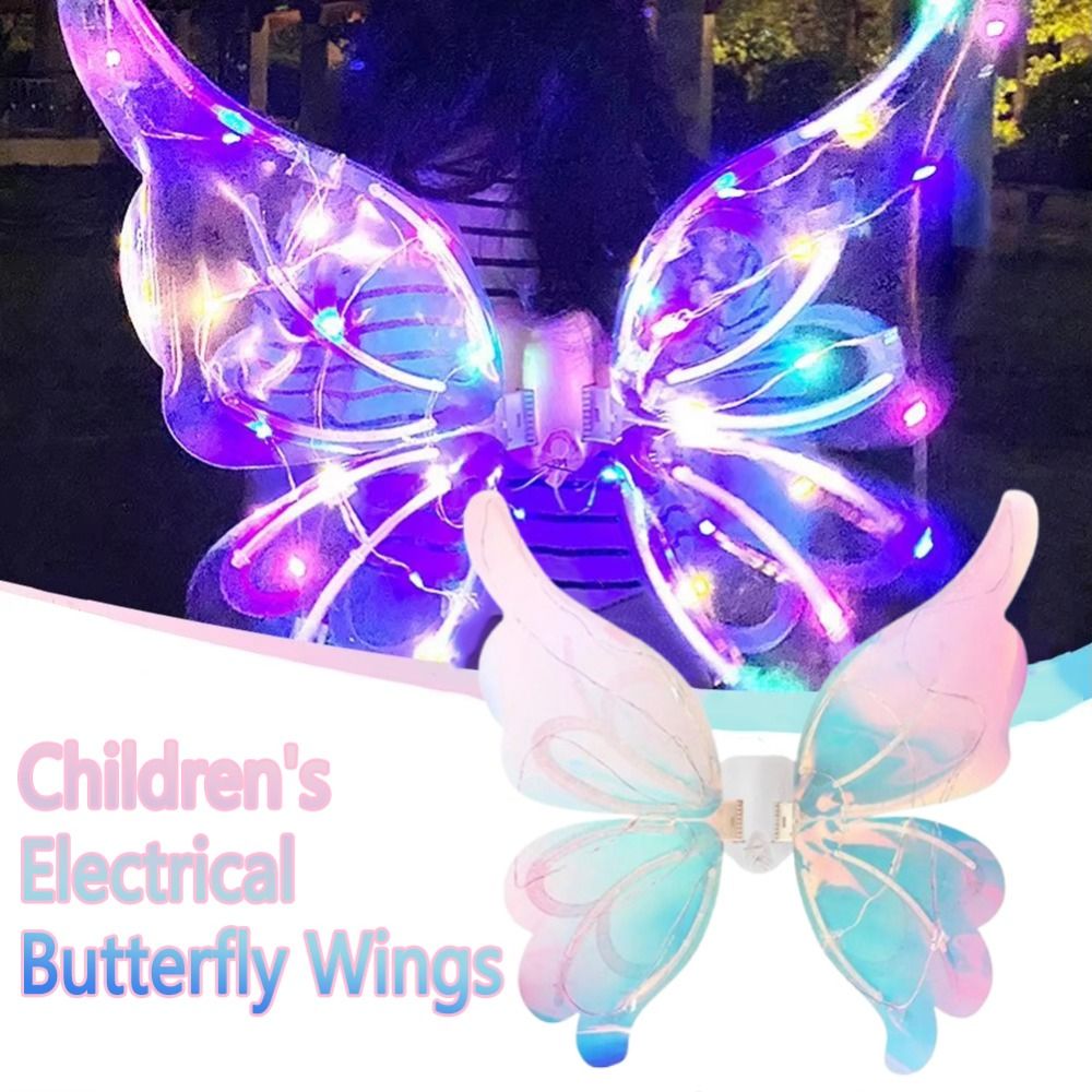 Children's Toys Creative LED Electric Butterfly Wings Fluttering Wings ...