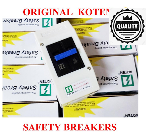 Original Koten Safety Breaker 2P 20A 30A 60A with Enclosure KSB Circuit ...