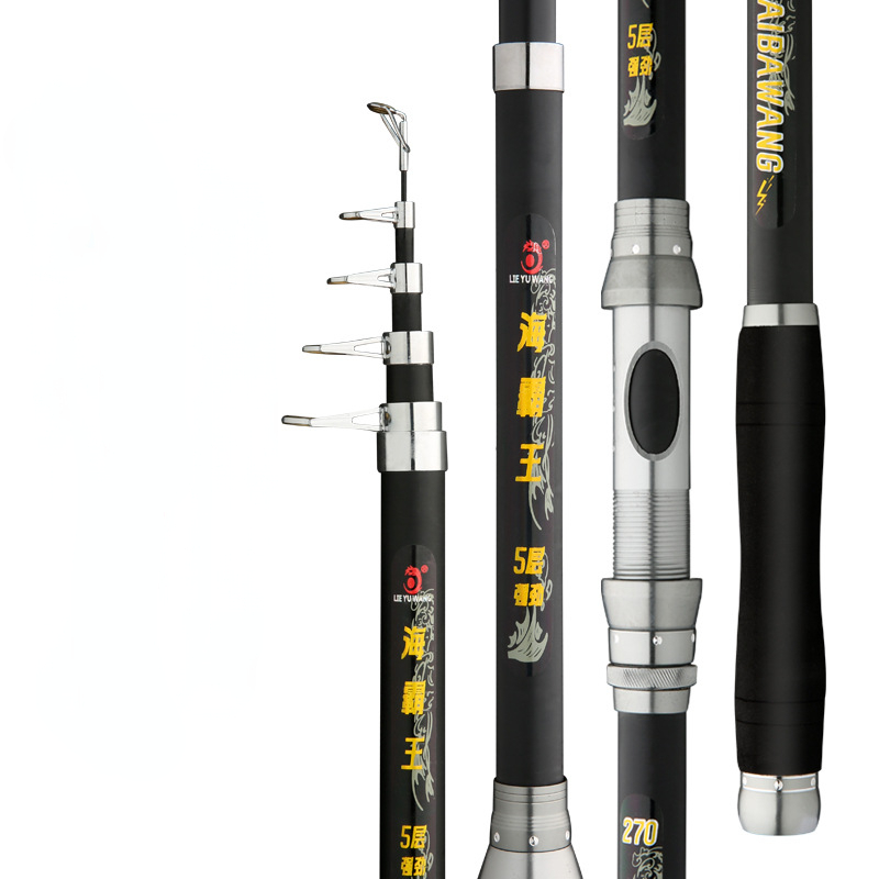 Telescopic เบ็ดตกปลา FRP ทะเลมือ Dual-Purpose เบ็ดตกปลา2.1M2.4M2.7M3 ...