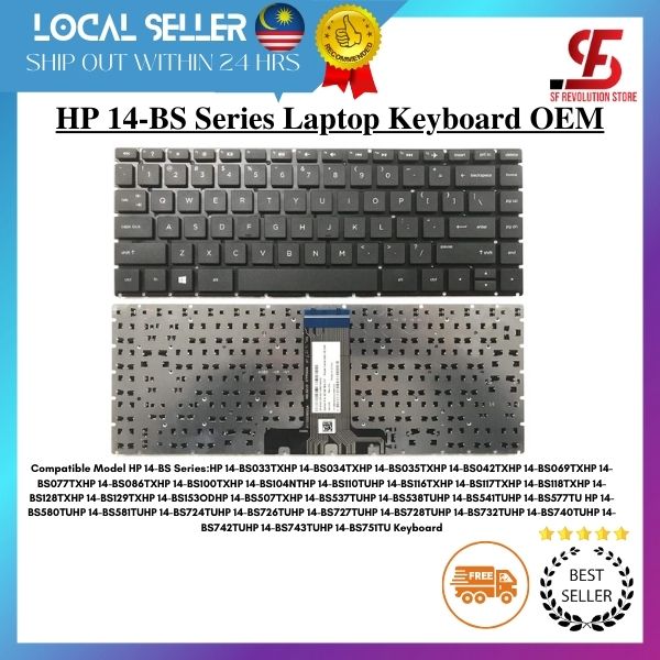 HP 14-BS Series Laptop Keyboard OEM | Lazada