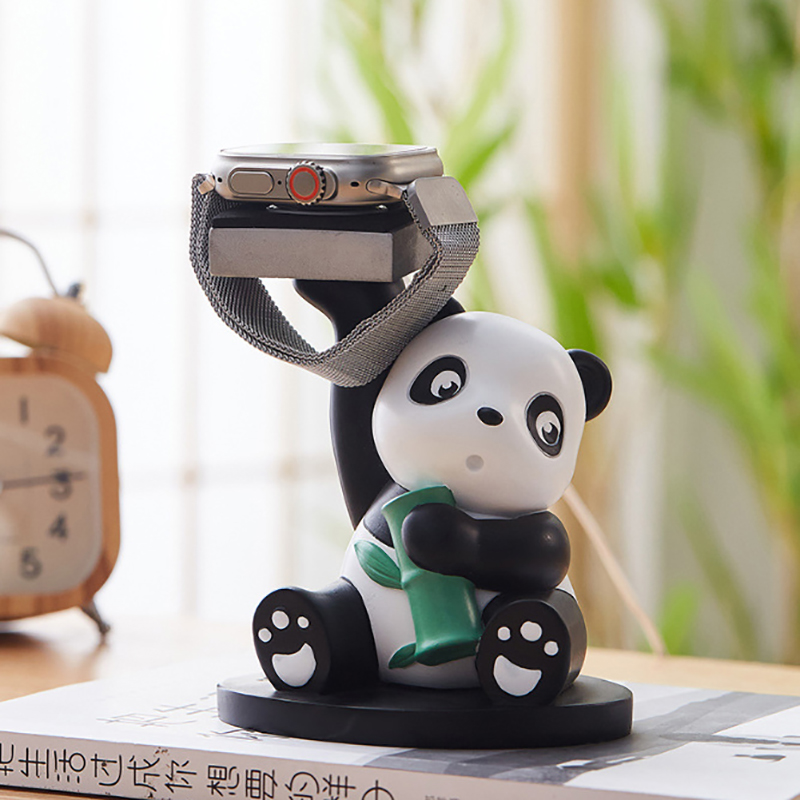 Cute Panda Resin Charger Stand For IWatch Anti Scratch Holder For Apple ...