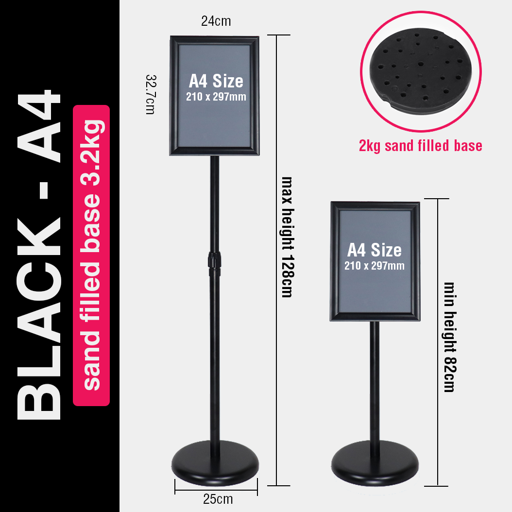 Roxane Stainless Steel Poster Stand | Paper type poster stand | Menu ...