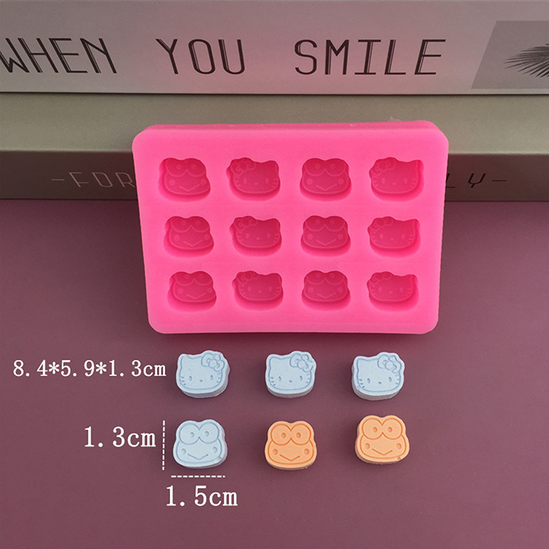 Kawaii Hello Kitty Mold Cinnamoroll Kuromi Cartoon Plaster Candle Silicone Mold MJ | Daraz.pk