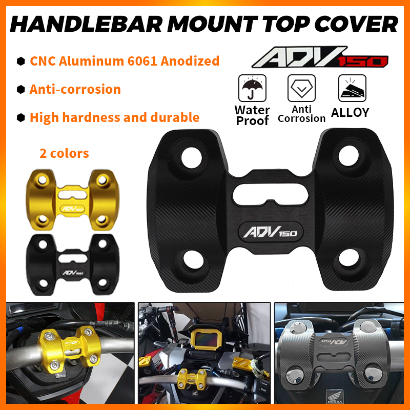 E&M ADV 150 Motorcycle Handlebar Mount Clamp Top Cover Handle Bar Mount Clamp For Honda ADV150 ...