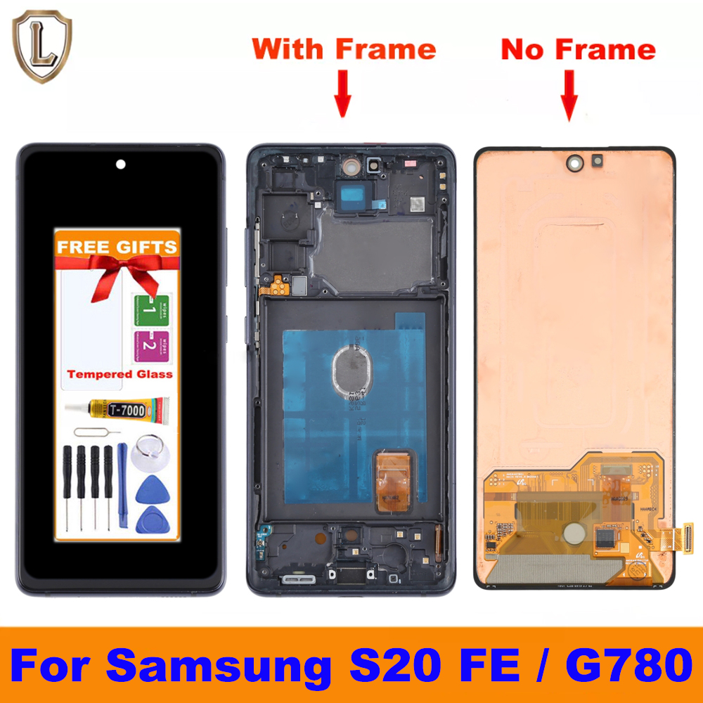 100% Tested Original LCD AMOLED for Samsung Galaxy S20 FE G780 Full LCD ...