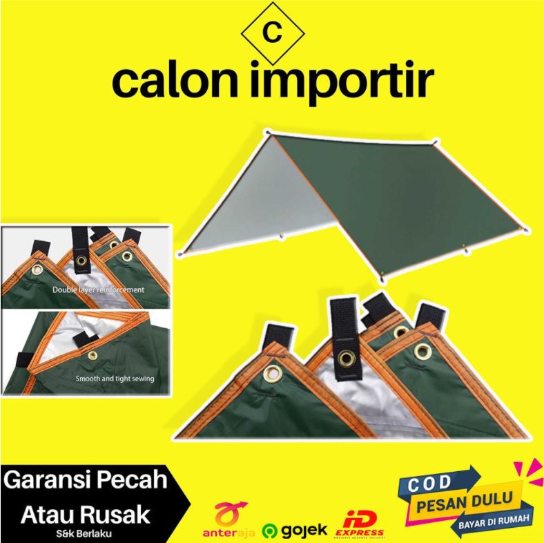 Atap Tenda Tahan Air Kanopi Gazebo Kain Waterproof Tarp Shelter Untuk ...