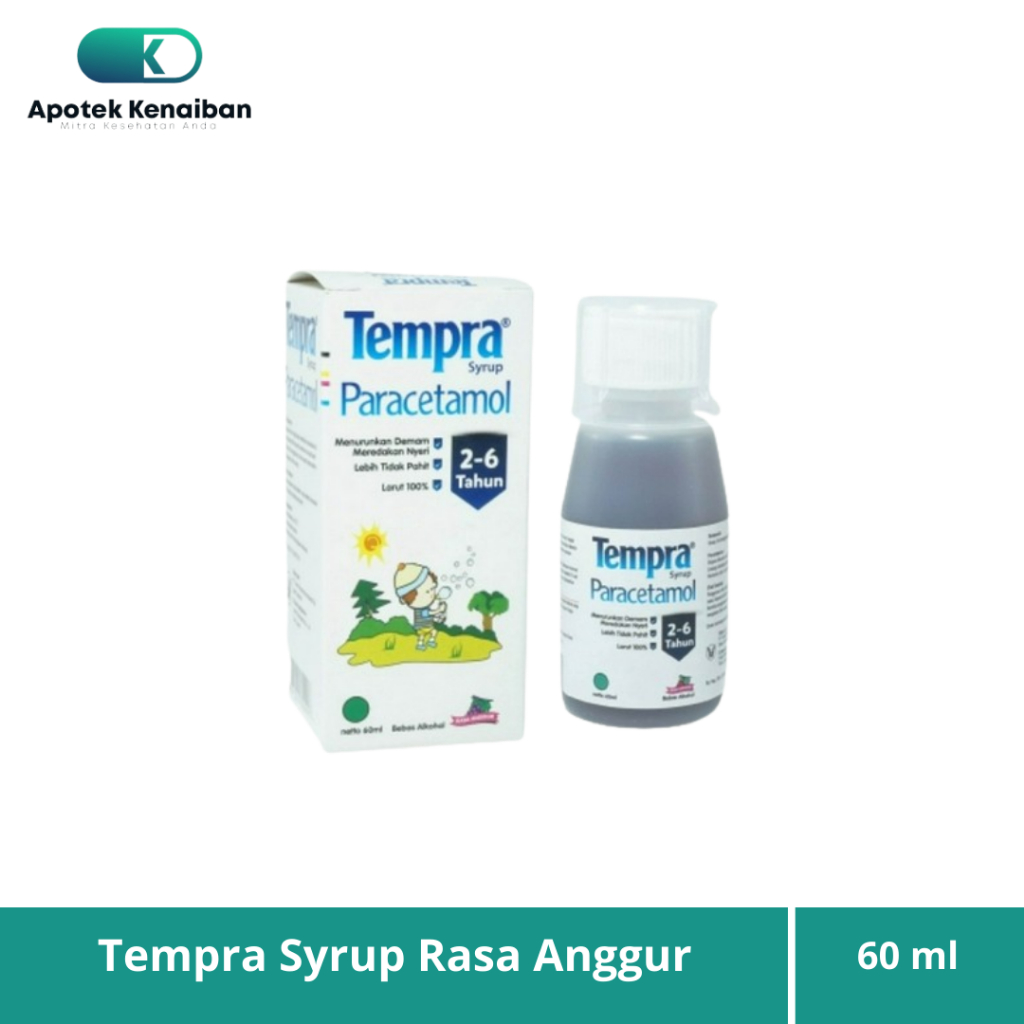 TEMPRA SYRUP 60ML RASA ANGGUR | Lazada Indonesia