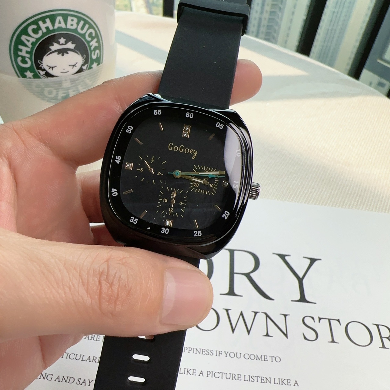 【Markdown Sale】Large Dial Silicone Strap Men's Watch Women's Sporty ...