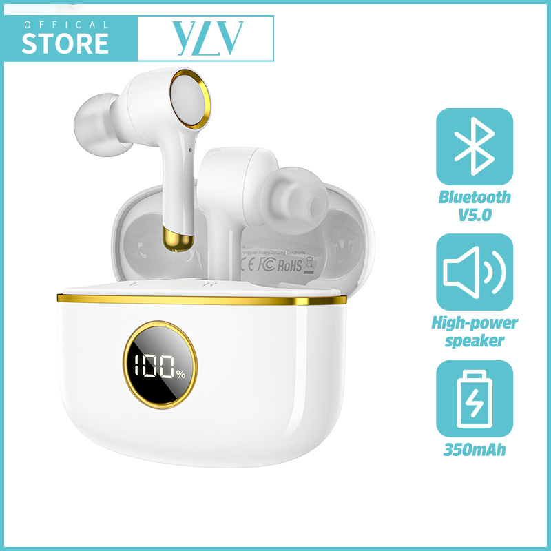 YLV 【รับประกัน 1 ปี】COD ชุดหูฟังไร้สายจริง หูฟัง ไร้สาย For iphone หู ...