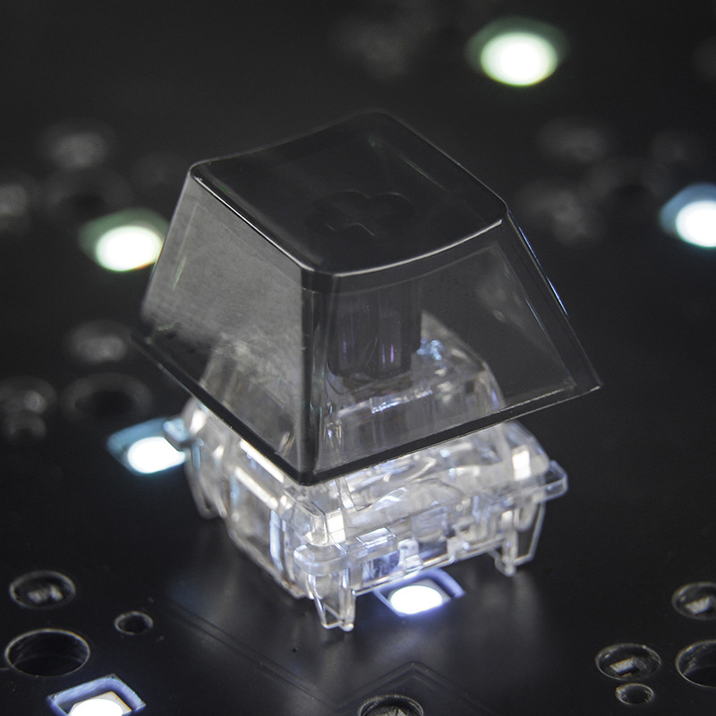 1pcs New Cherry profile R4 Transparent PC Blank Keycaps for MX Switches ...