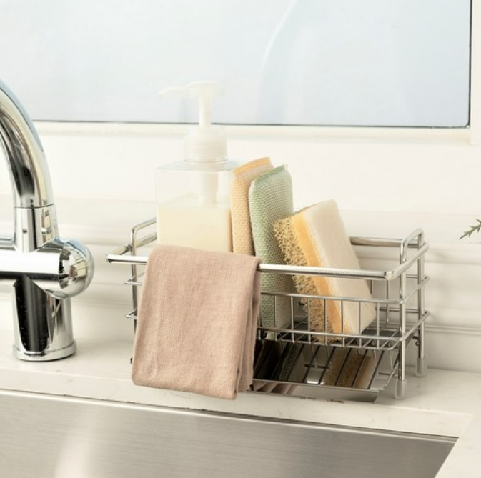 Hanssem All Stainless Steel Dish Rack Dish Soap Dispenser Rack Dish ...