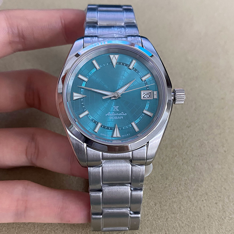 38MM Men Watch Stainless Steel Sapphire Glass Watch See-through Base ...