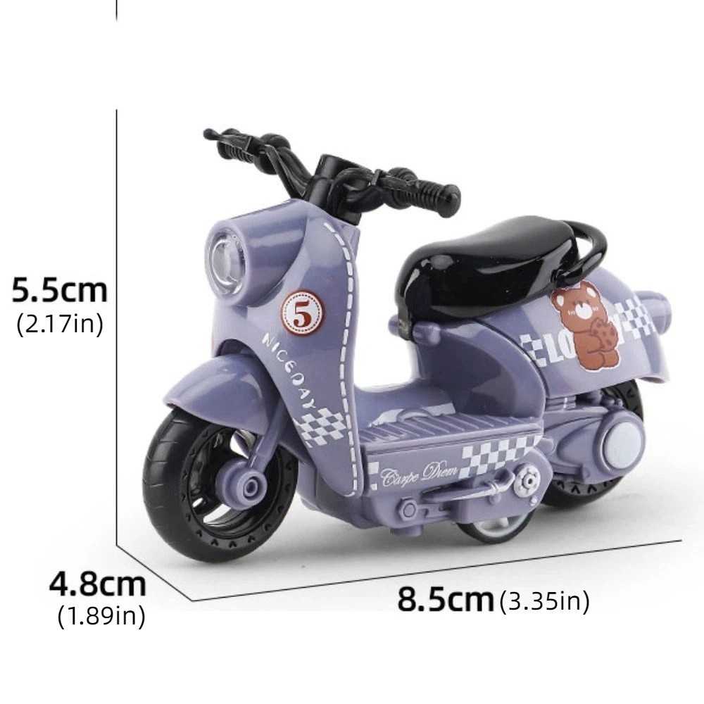 Creative Miniature Alloy Motorcycle Model Diecast Inertia Simulation ...
