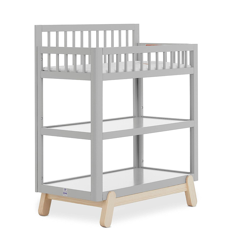 sagh Solid wood diaper table multi-layer storage baby care table ...