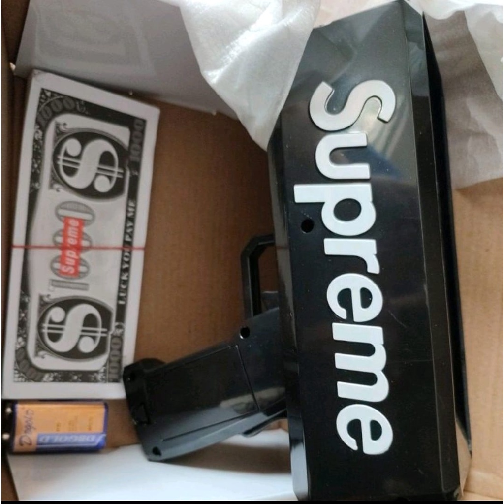 New Money Gun SUPREME Free Uang Mainan Dan Baterai | Lazada Indonesia