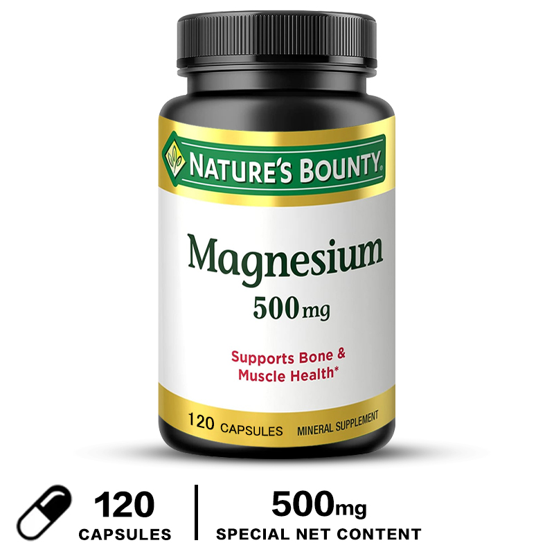 Magnesium Capsules - 500mg - Multimineral Supplement & Source of ...