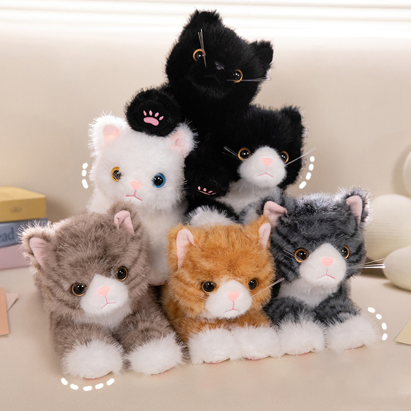 【Trick or Treat Alliance Mall】Cute Cat Plush Toy Simulation Stuffed ...