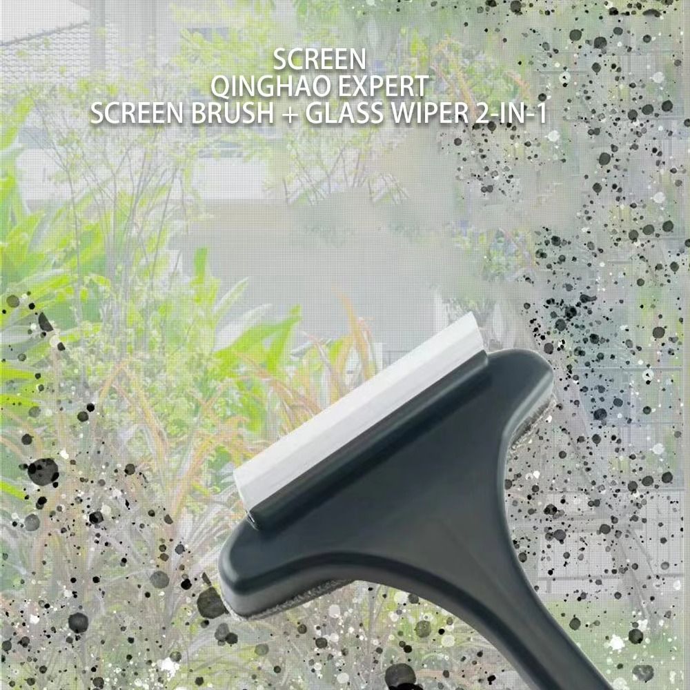 Mirror Stain Removal Retractable Window Screen Cleaning Brush Wet and ...